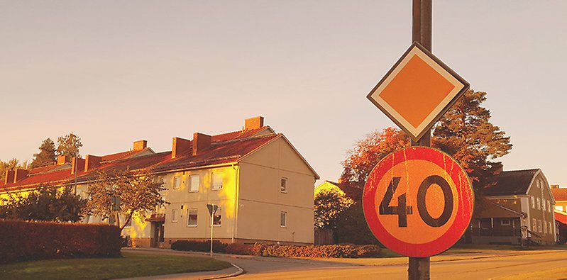 Del av Skolgatan har blivit huvudled - Hofors kommun